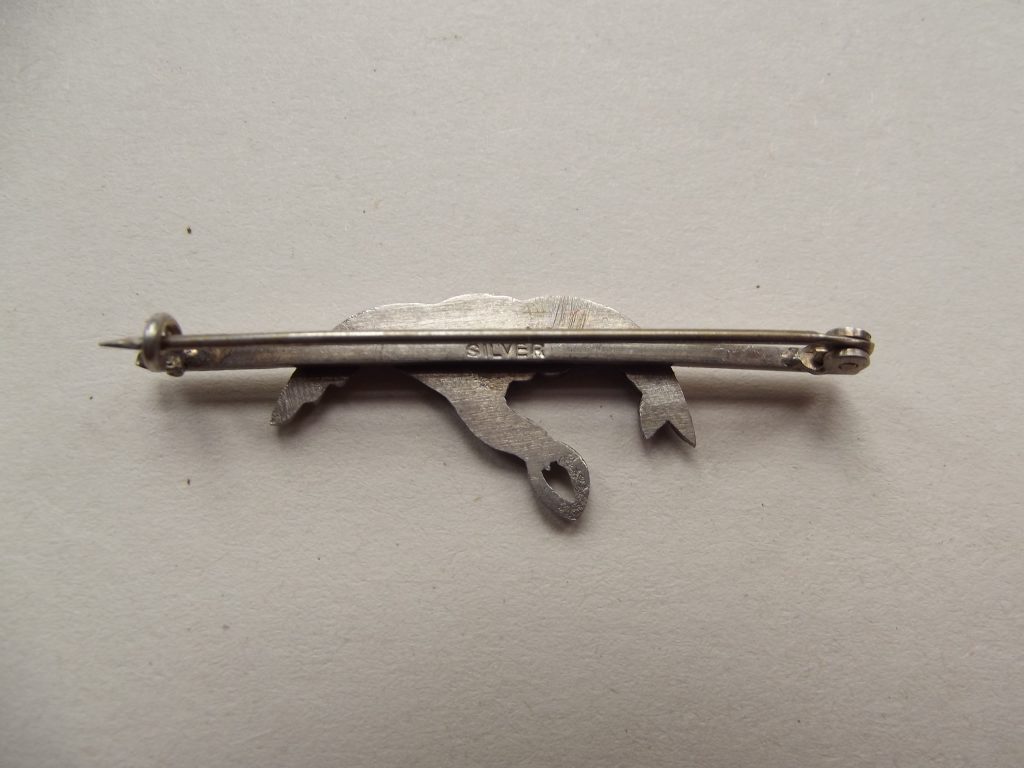 WW2 POLISH PILOTS SOLID SILVER TIE PIN - DBG Militaria