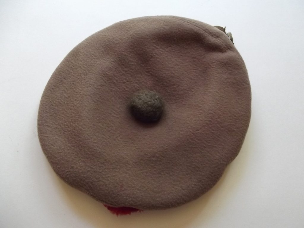 WW1 BLACK WATCH OFFICERS KHAKI BALMORAL BONNET D.S.POTTS - DBG Militaria