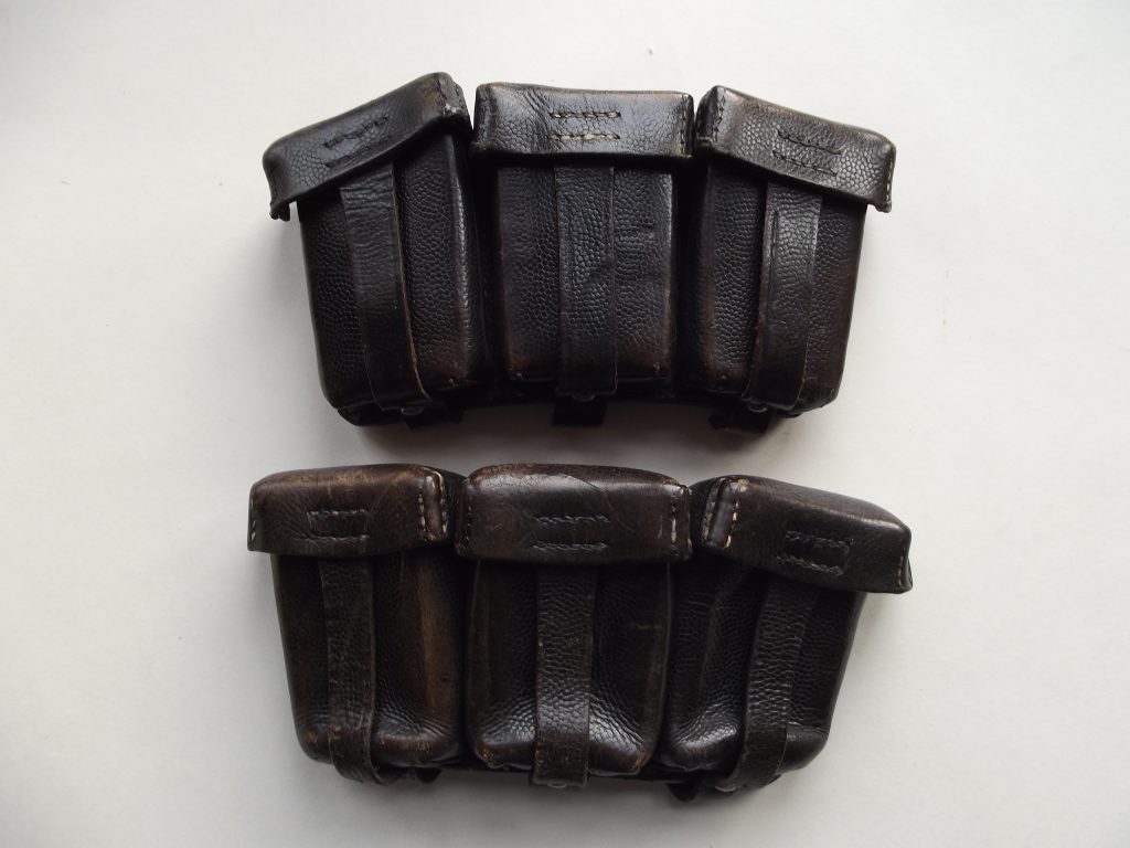 WW2 GERMAN M1911 AMMUNITION POUCHES MATCHED RB NUMBERS - DBG Militaria
