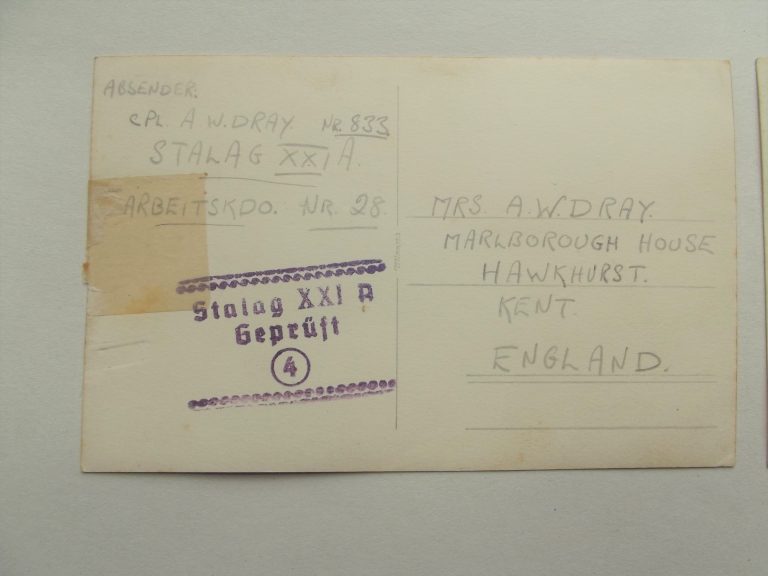 WW2 BRITISH PRISONER OF WAR PORTRAIT POSTCARDS 1942 - DBG Militaria
