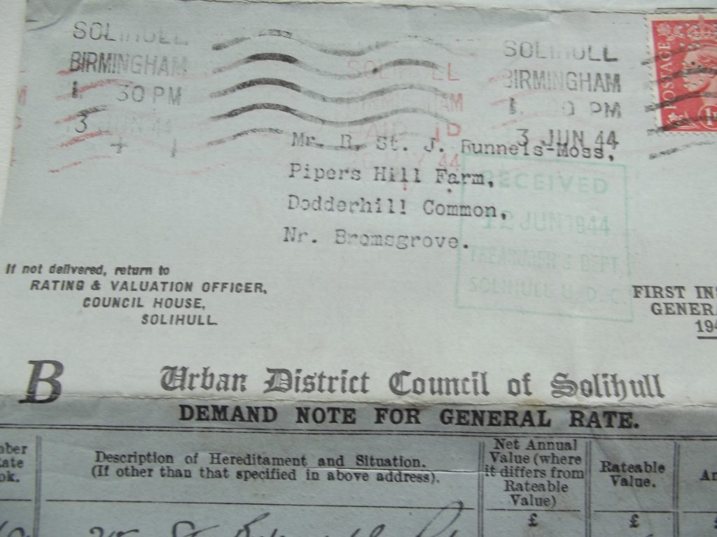 WW2 HOMEFRONT DOCUMENT GROUPING DATED 1943,44 & 45 - DBG Militaria