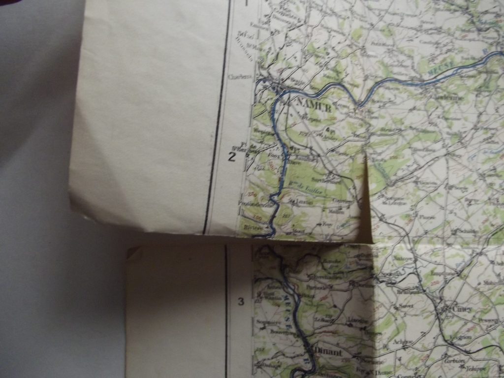 WW1 PAPER MAP NORTH WEST EUROPE SHEET 5 DATED 1914 - DBG Militaria