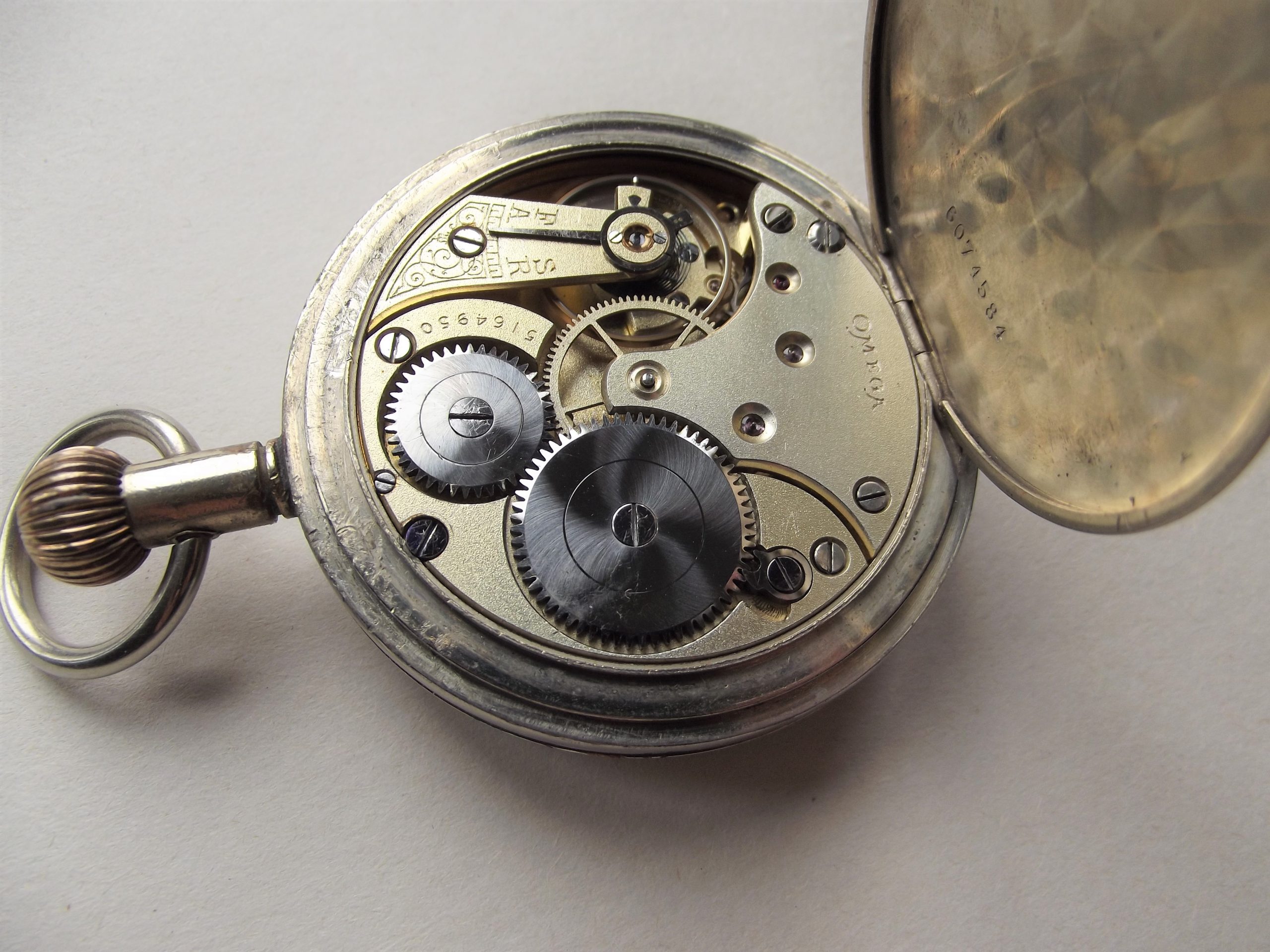 WW1 ROYAL FLYING CORPS R.F.C OMEGA POCKETWATCH C1917 - DBG Militaria