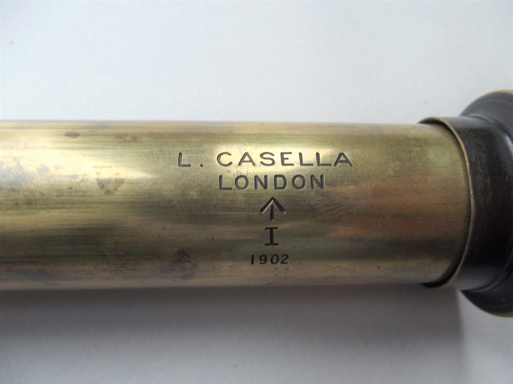 BOER WAR / WW1 THREE DRAW TELESCOPE DATED 1902 - DBG Militaria