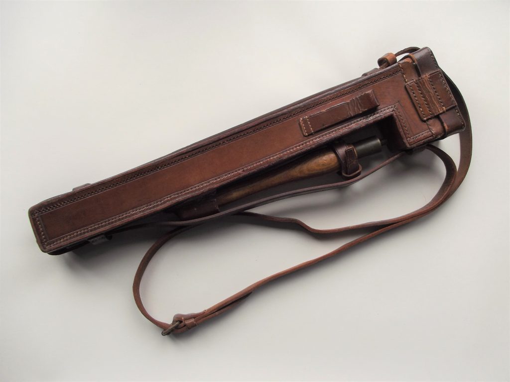 WW1 OFFICERS EXTENDING TRENCH PERISCOPE LEATHER CASE DATED 1918 - DBG ...