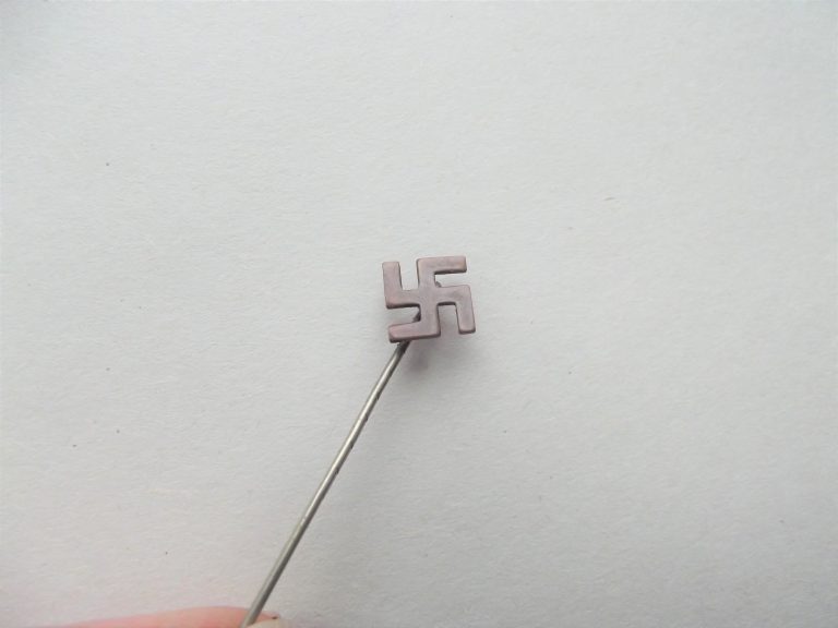 GERMAN SWASTIKA SYMPATHY STICK PIN - DBG Militaria