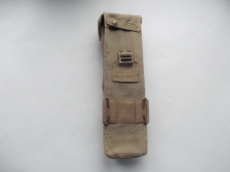WW2 NAVAL WEBBING LANCHESTER MAGAZINE POUCH - DBG Militaria