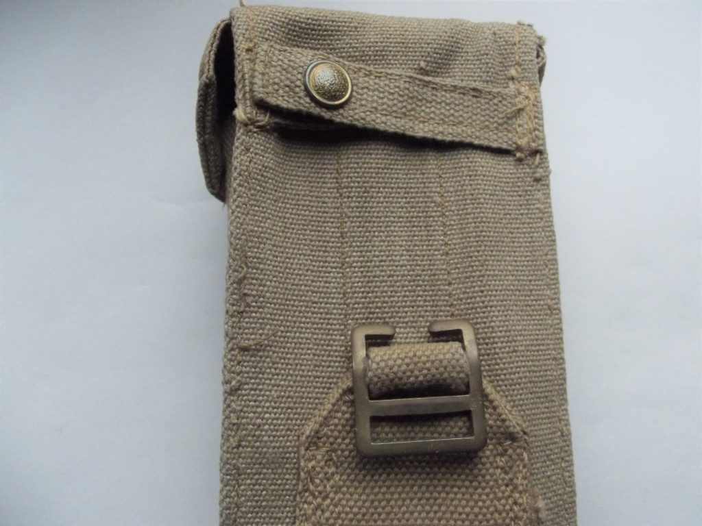 WW2 NAVAL WEBBING LANCHESTER MAGAZINE POUCH - DBG Militaria