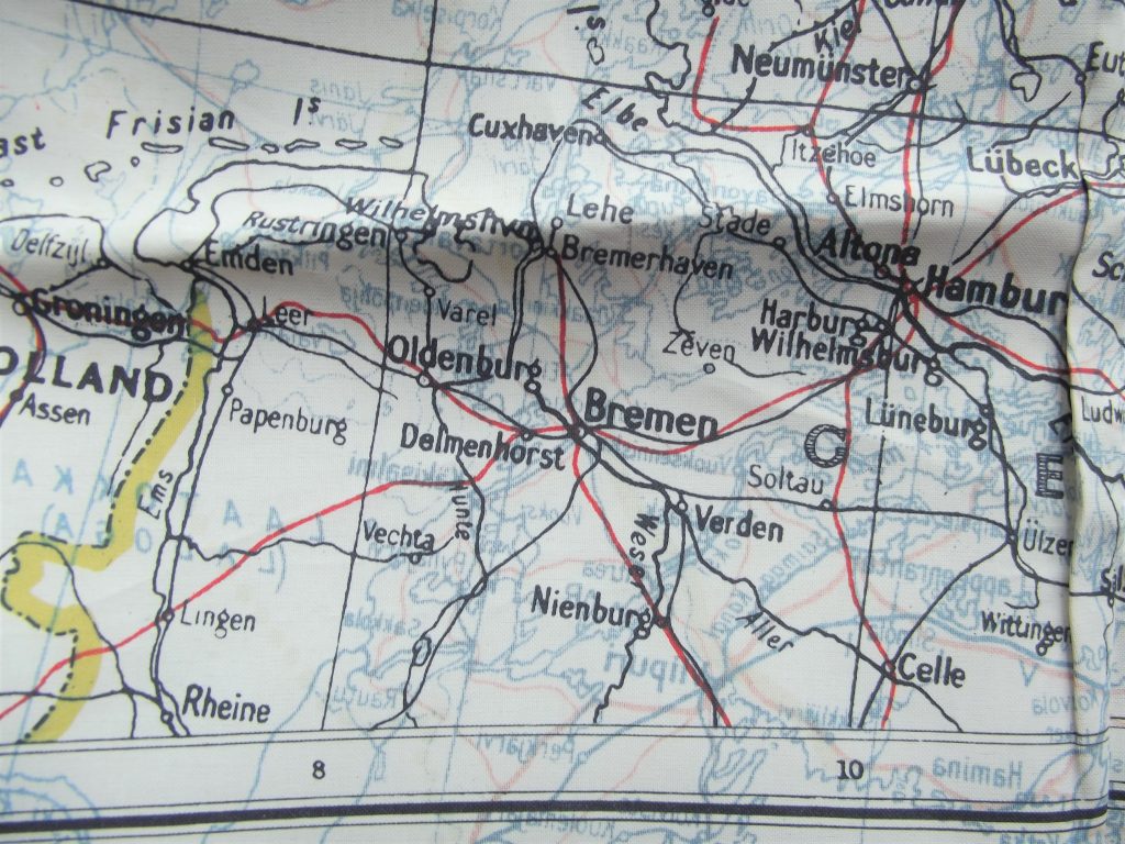 WW2 SILK MAP DOUBLE SIDED THE BALTIC S.O.E, RAF, COMMANDO 1940s - DBG ...