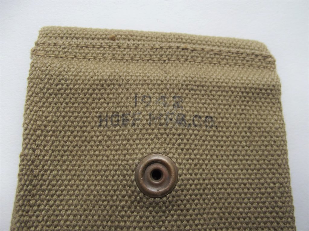 WW2 AMERICAN M1923 COLT .45 WEBBING MAGAZINE POUCH DATED 1942 - DBG ...