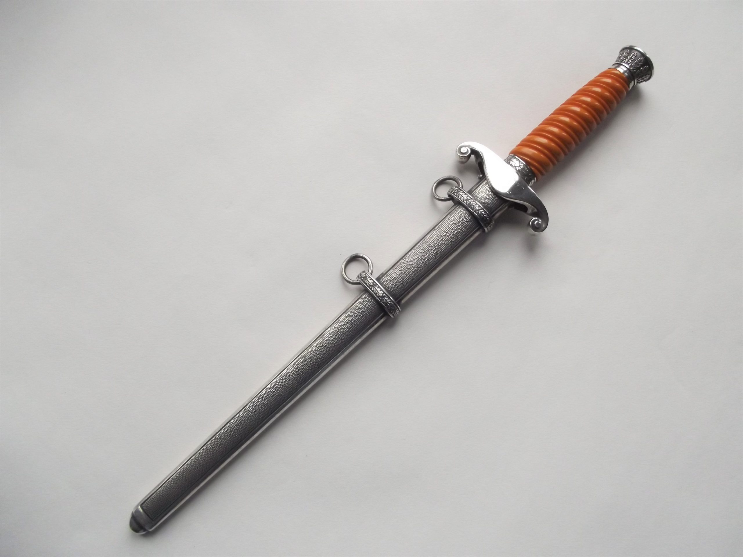 WW2 GERMAN ARMY OFFICERS DAGGER & SCABBARD WMW WAFFEN - DBG Militaria