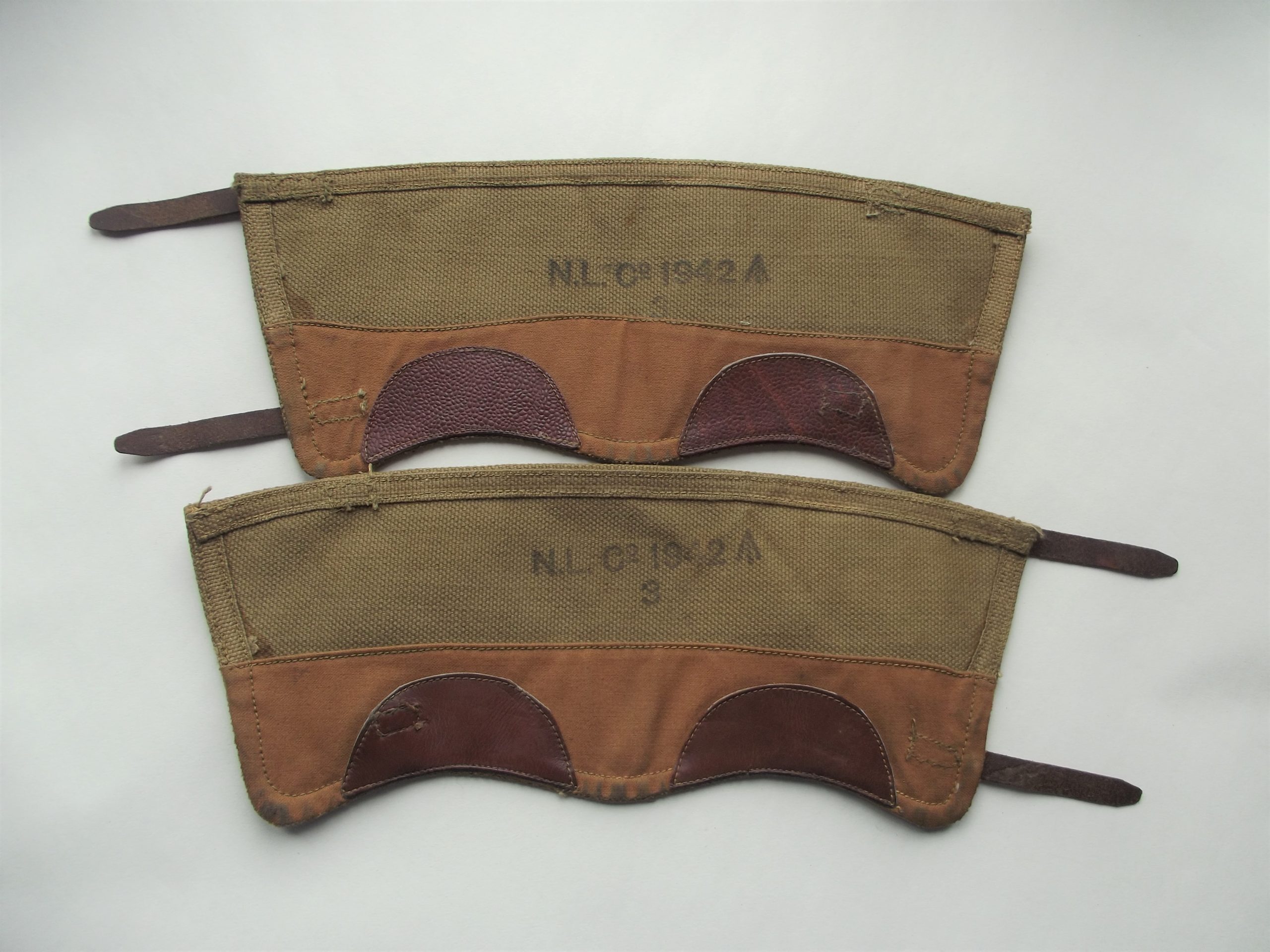 WW2 37 PTN WEBBING GAITERS DATED 1942 SIZE 3 - DBG Militaria