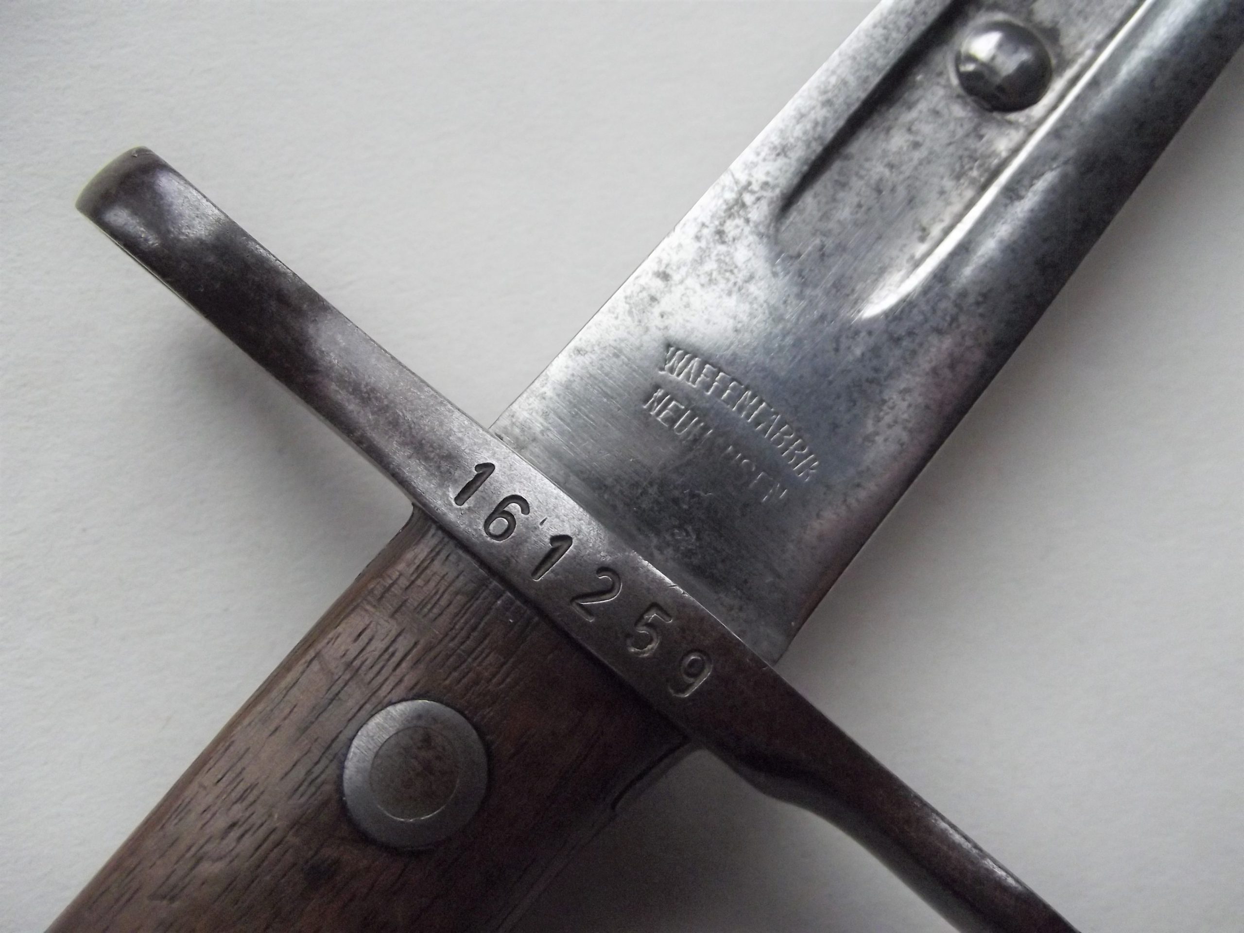 SWISS M1899 BAYONET & SCABBARD - DBG Militaria