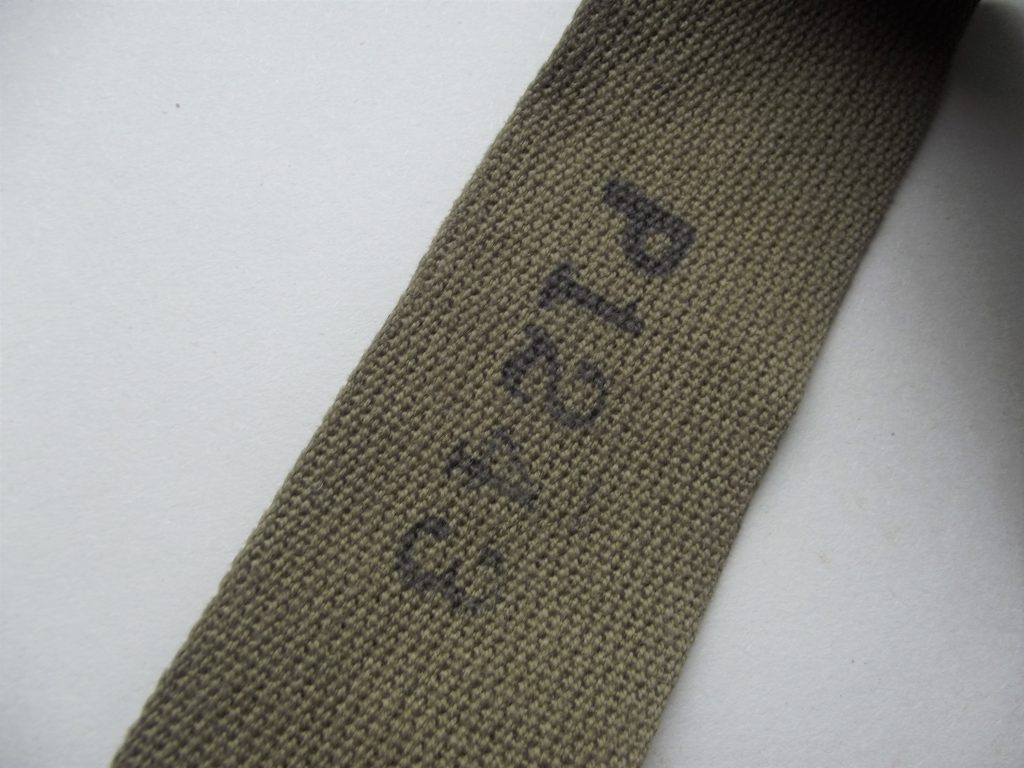 WW2 AMERICAN M1936 WEBBING SUSPENDERS OD3 DATED 1942 - DBG Militaria