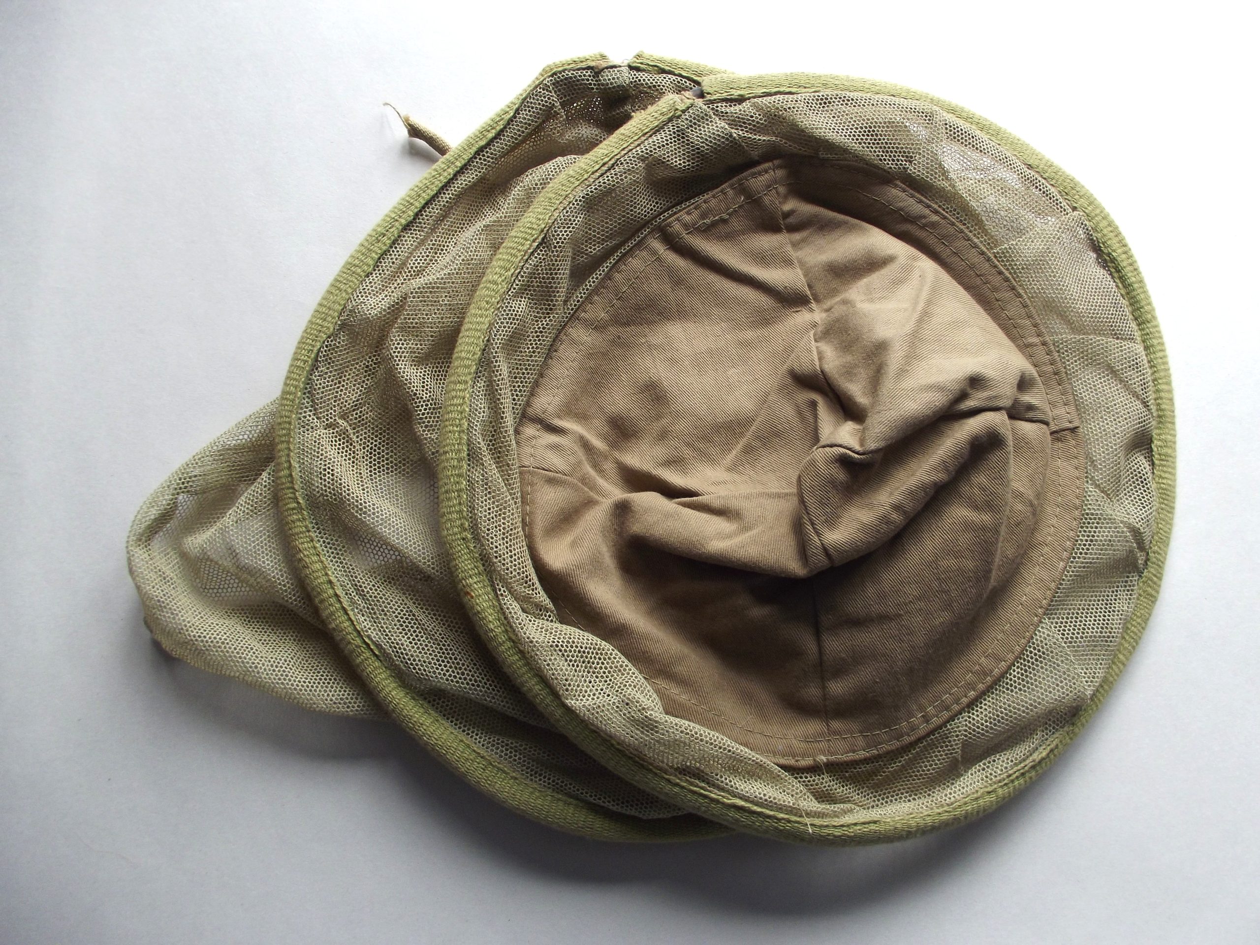 WW2 INDIAN MADE HELMET MOSQUITO NET DATED 1943 - DBG Militaria