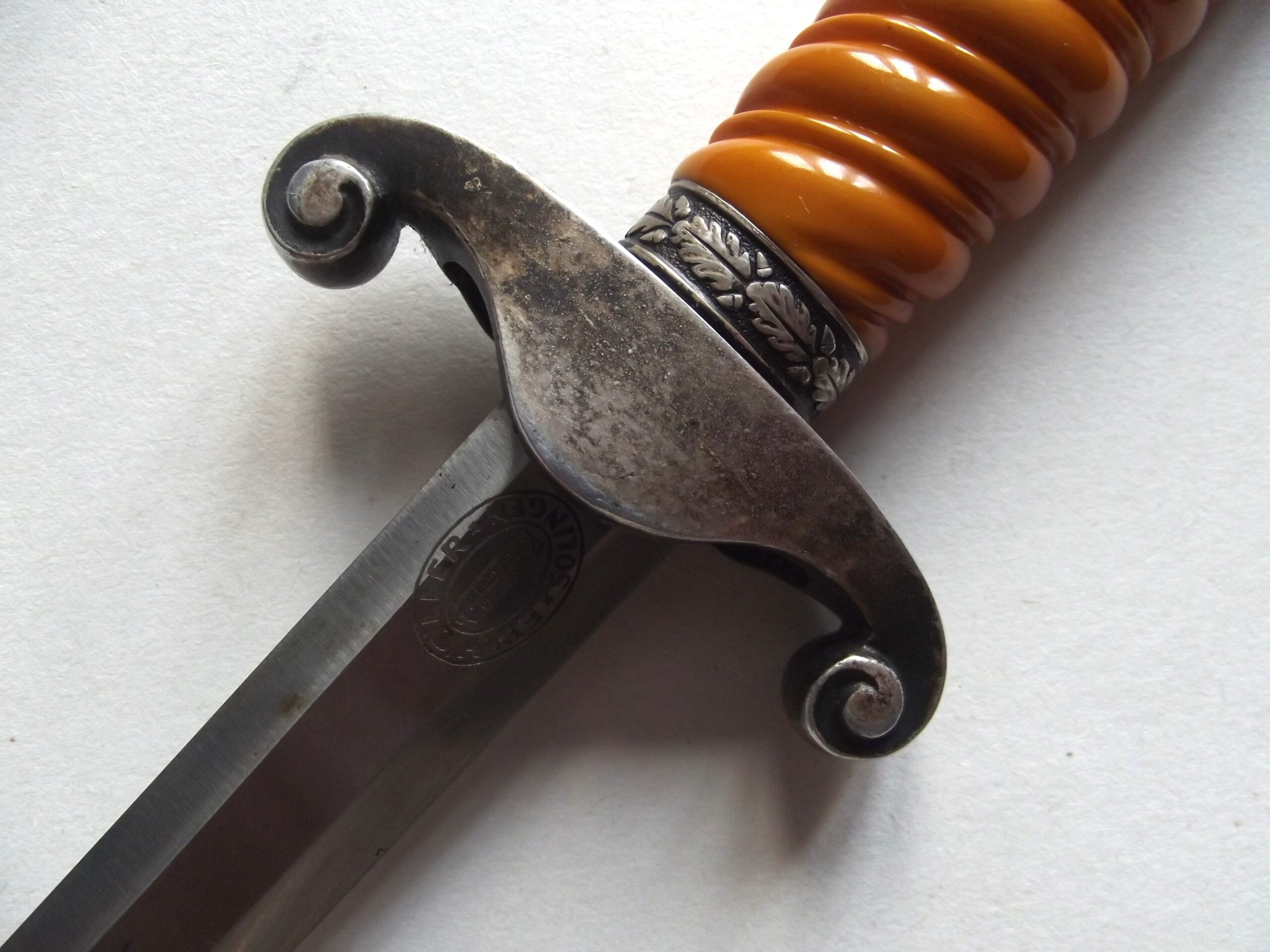 WW2 GERMAN ARMY (HEER) DAGGER & SCABBARD F W HOLLER - DBG Militaria