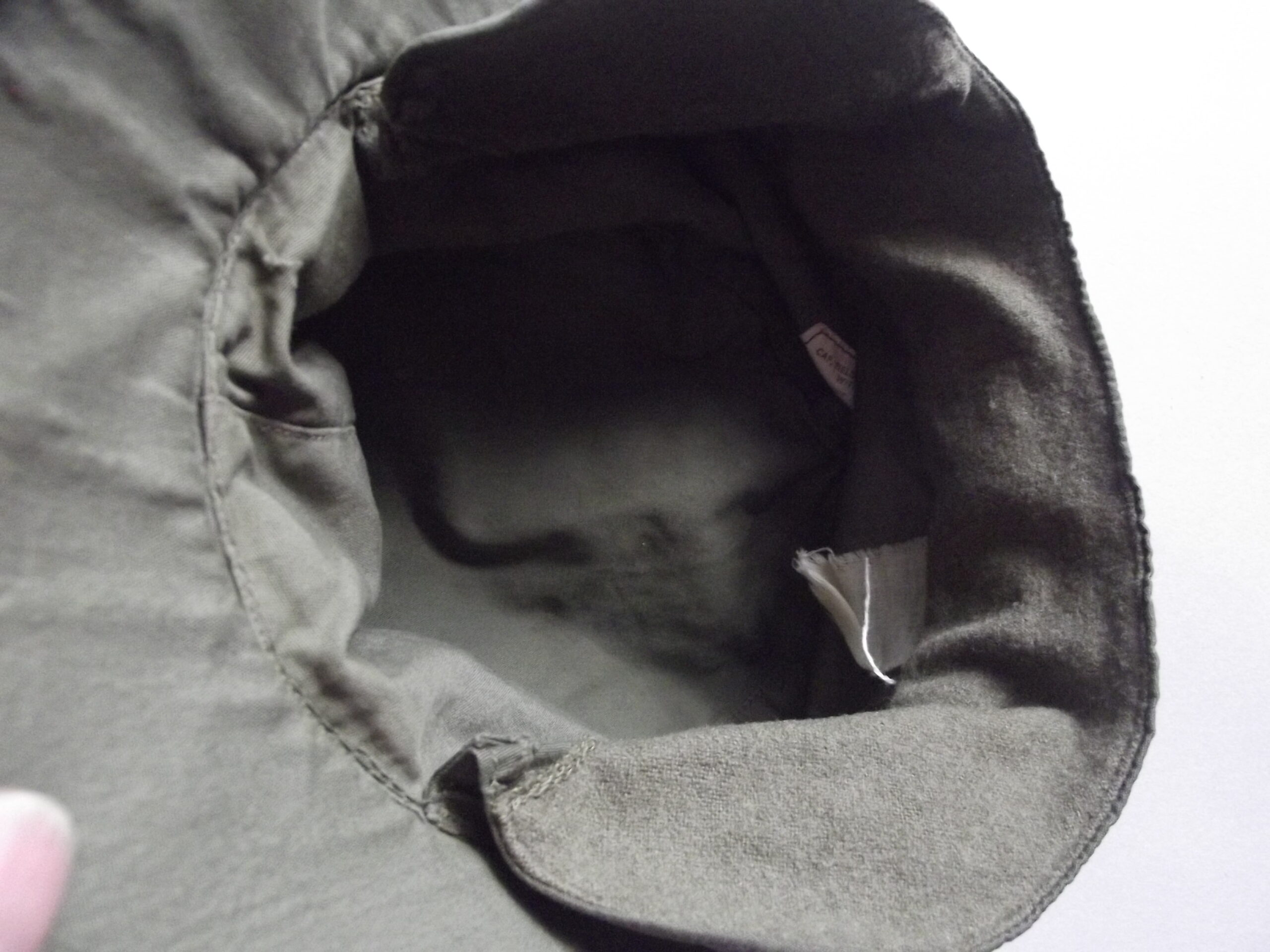 WW2 AMERICAN COTTON FIELD CAP DATED 1944 - DBG Militaria
