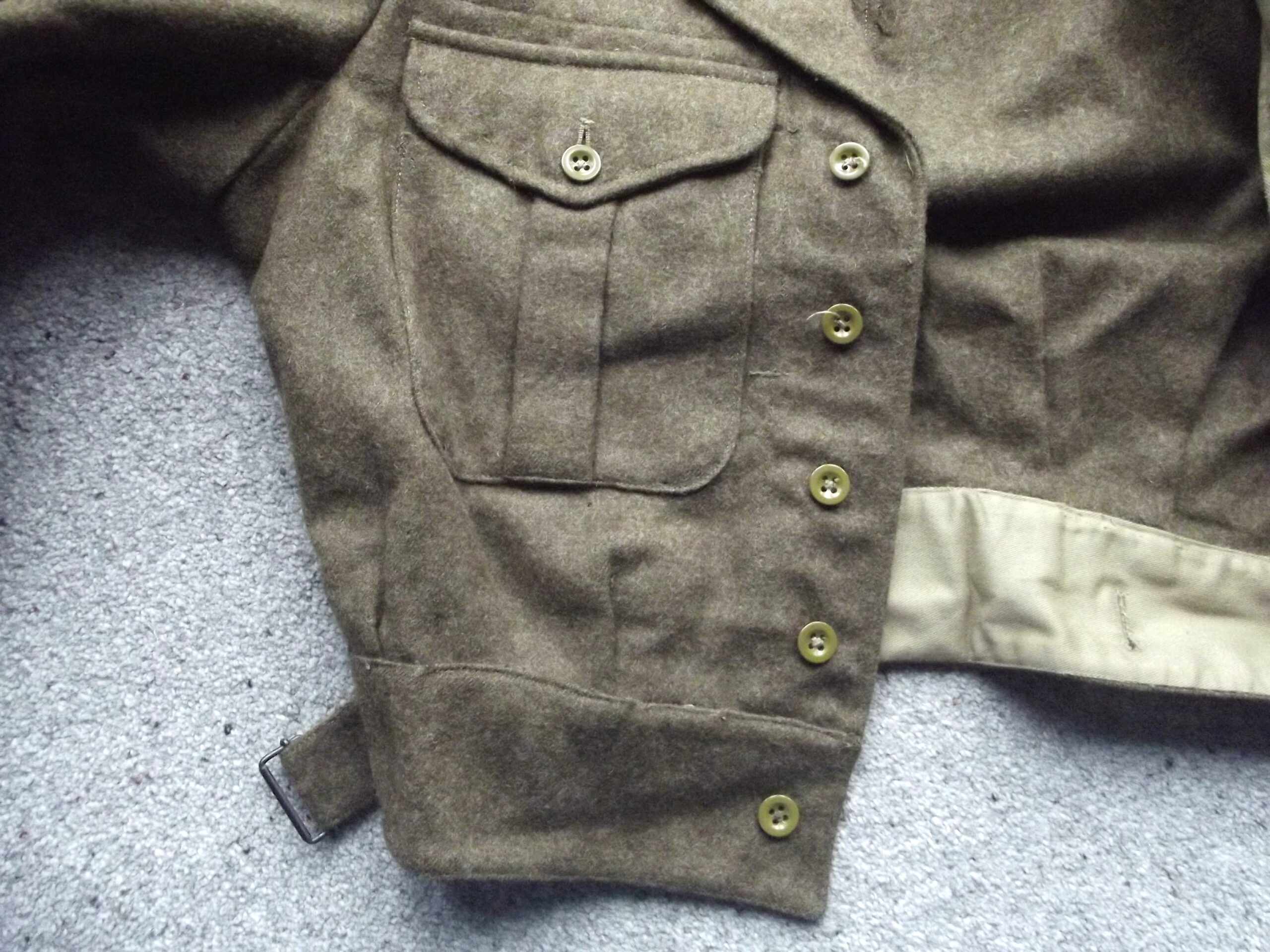 BRITISH ARMY 49 PATTERN BATTLEDRESS TUNIC - DBG Militaria